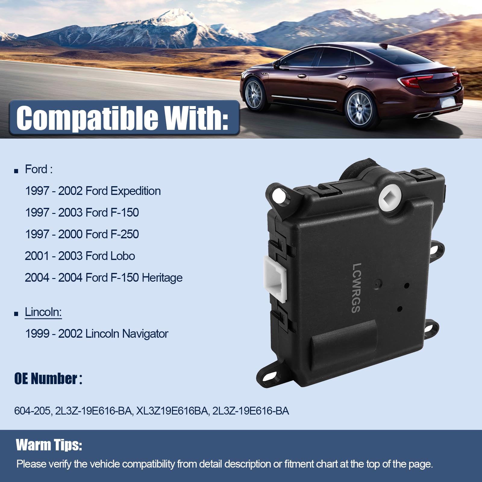 Snapklik.com : HVAC Blend Door Actuator For Ford F-150 1997-2003 ...