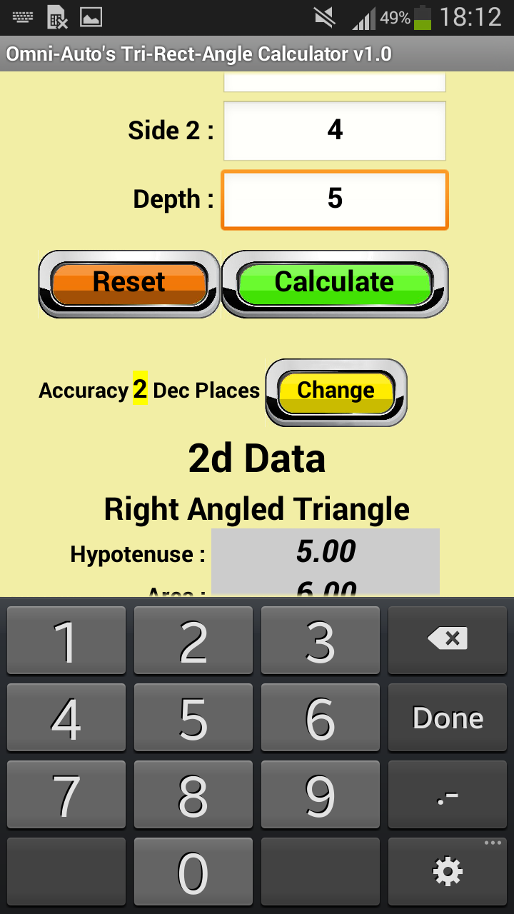 Tri-Rect-Angle Calculator - App on Amazon Appstore