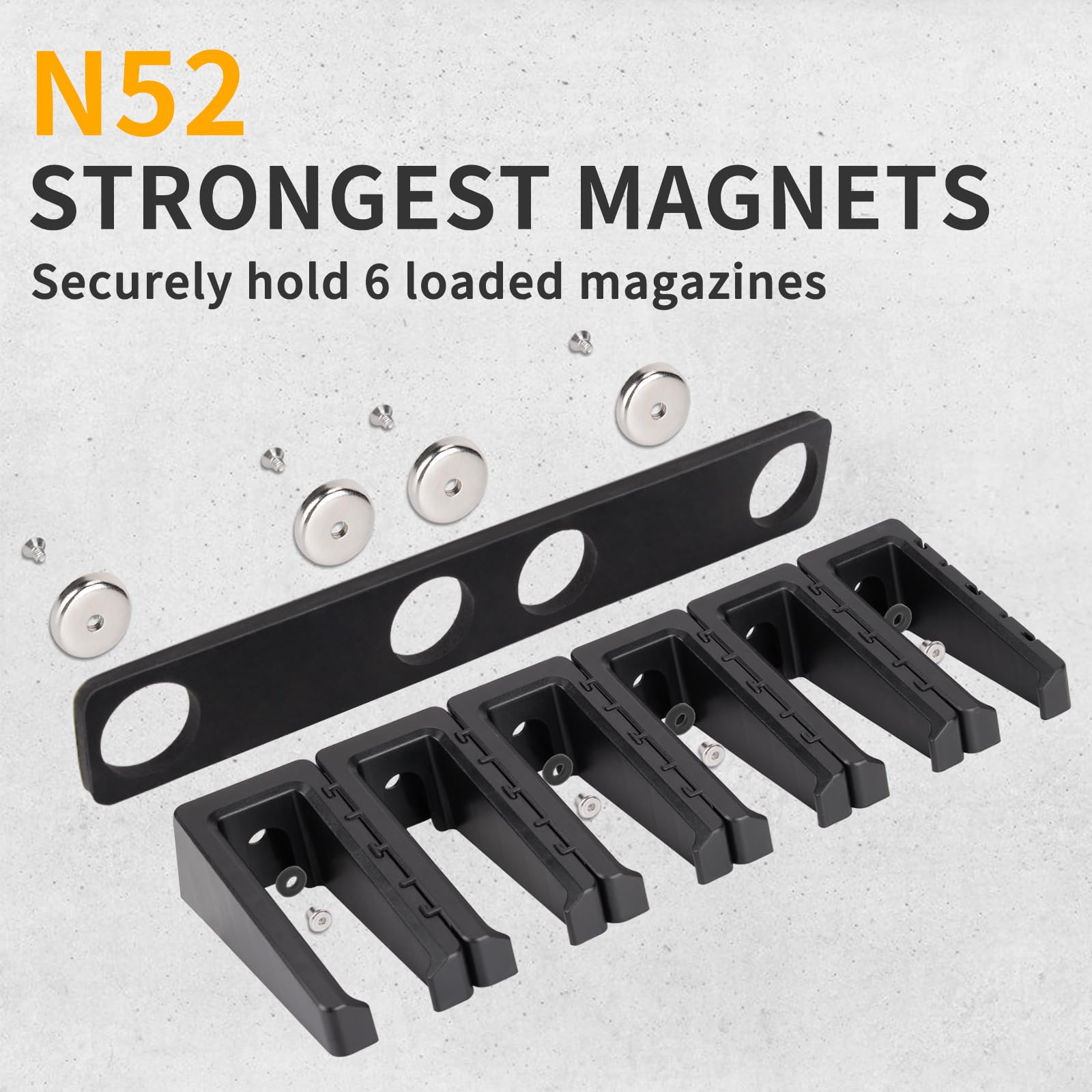 Snapklik.com : Adoreal Magnetic ABS 6 Standard AR Rack Wall Mount