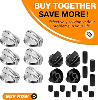 Amazon.com: Blutoget 4 Pack Black Universal Control Knobs with 12 ...