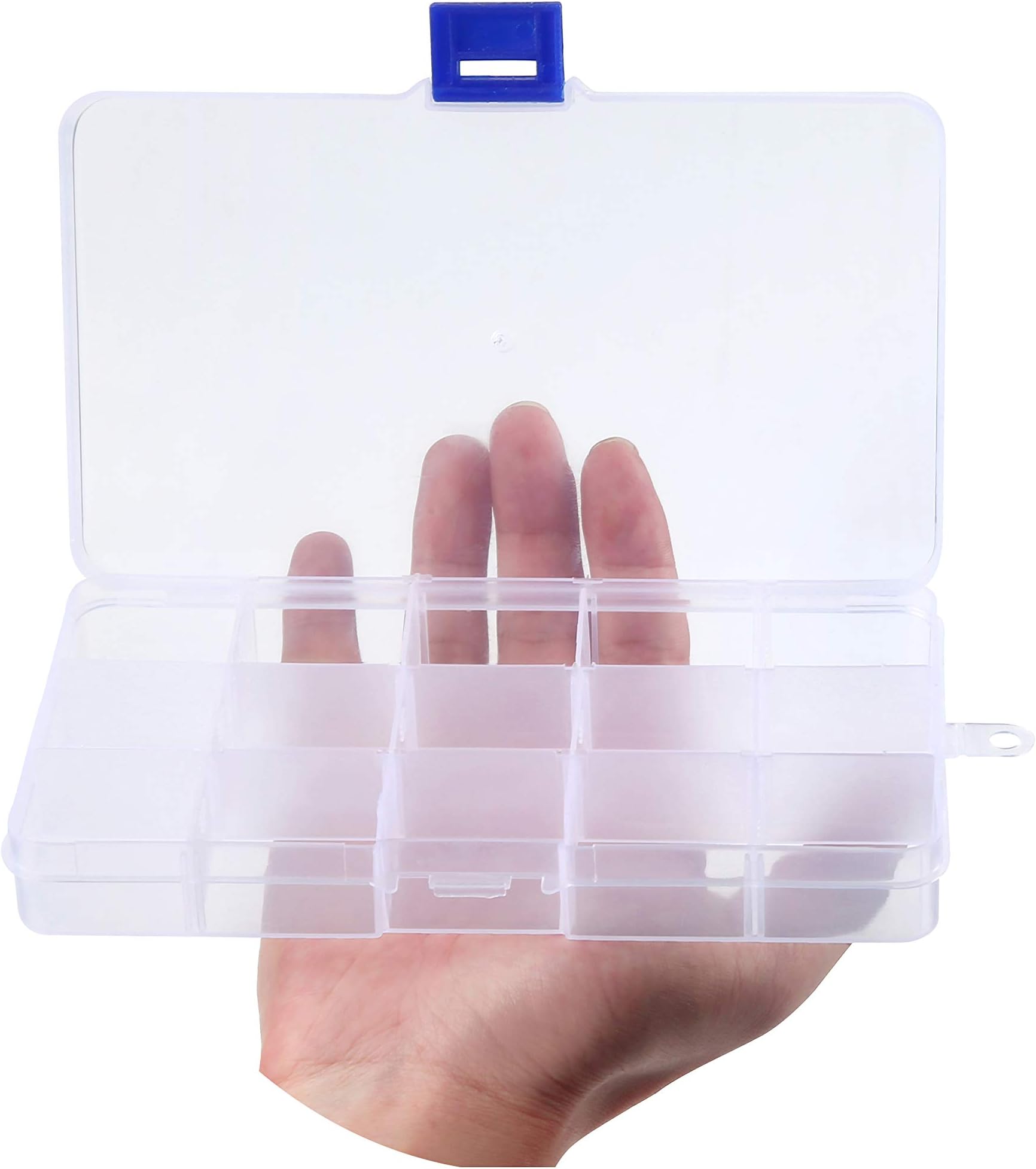 Amazon.com: Snowkingdom Transparent Plastic Grid Box Storage Organizer ...