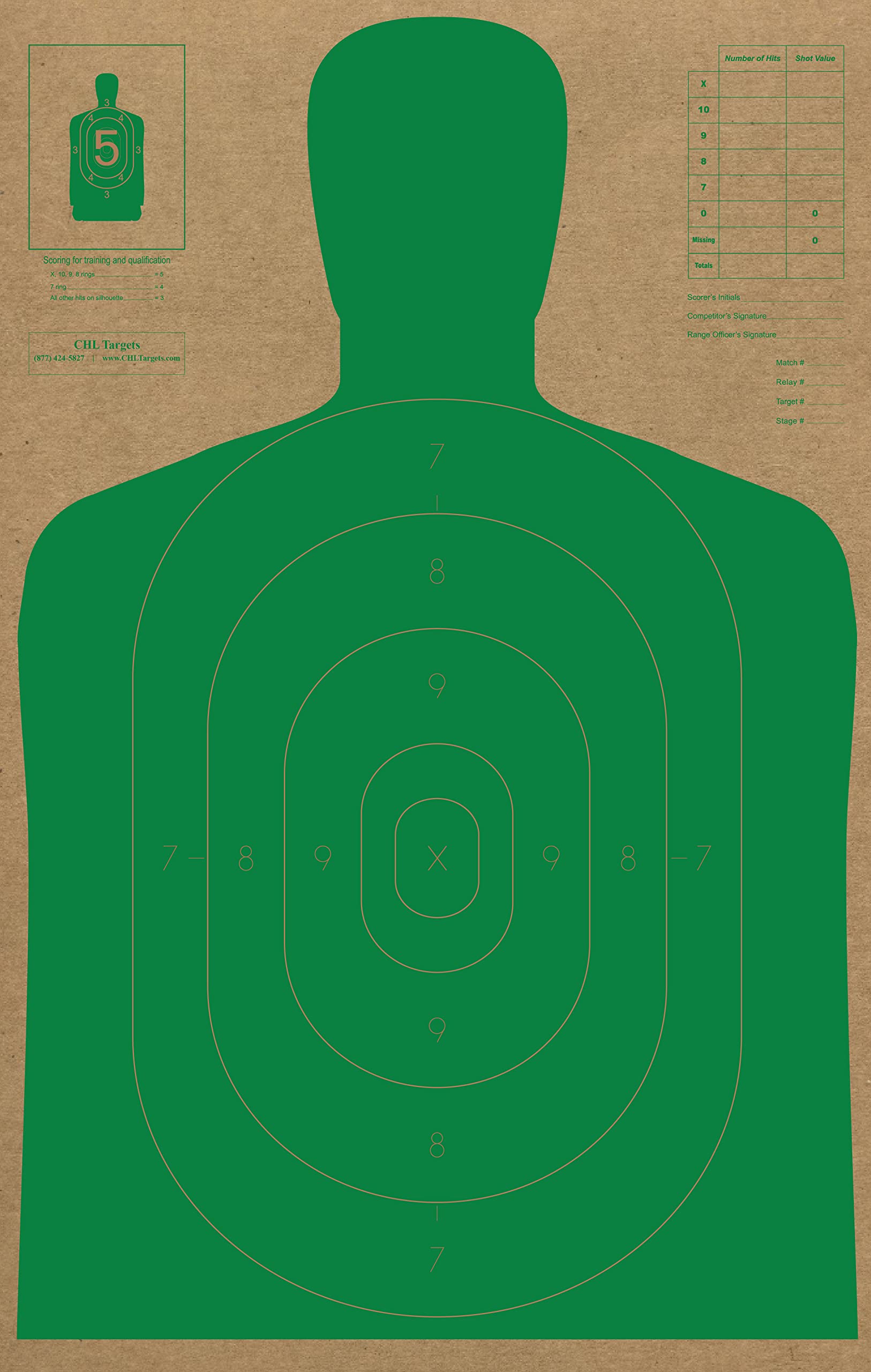 Snapklik.com : Cardboard Shooting Targets, 50 Yard Police Silhouette ...