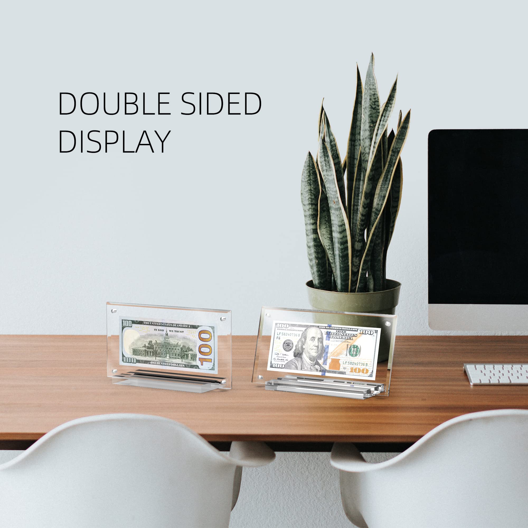 Snapklik.com : Acrylic Dollar Bill Frame,Bill Currency Display Holder ...