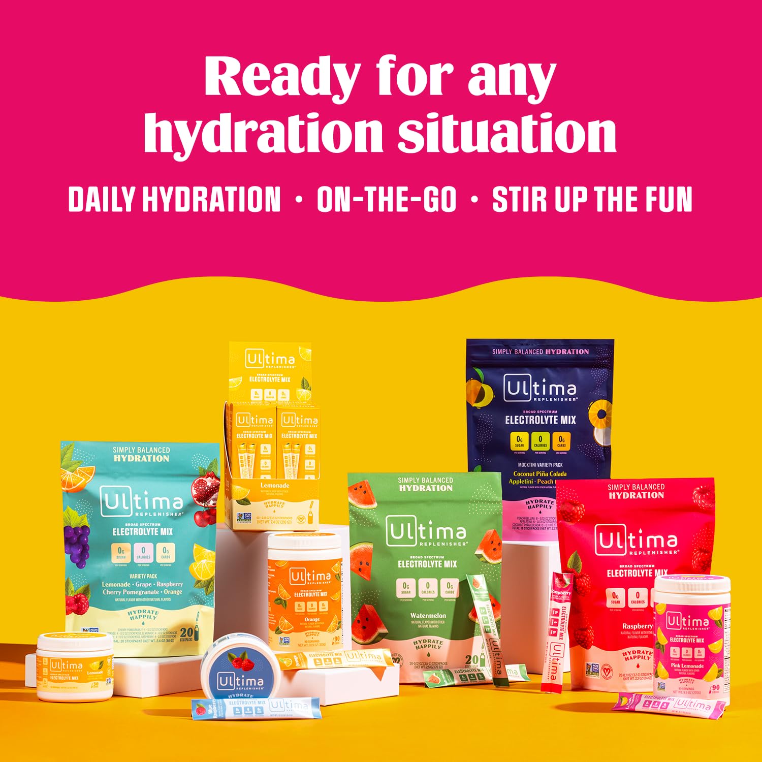 Snapklik.com : Ultima Replenisher Daily Electrolyte Drink Mix Pink ...