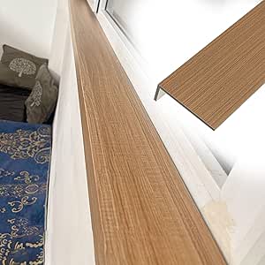 Amazon.com: EXCLURA Wood Grain Window Sill Trims Custom Size, Window ...