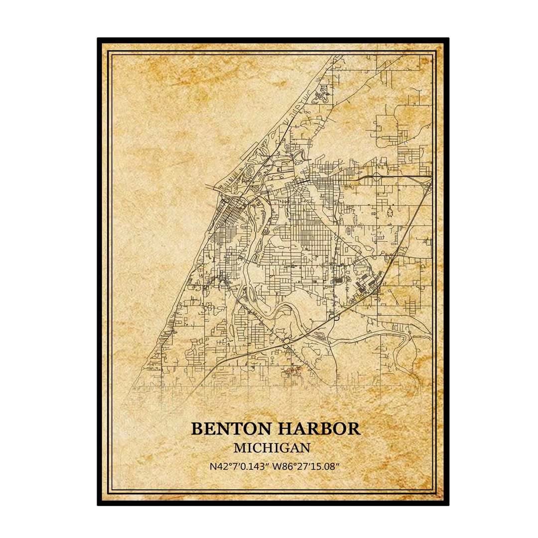 Benton Harbor Michigan Map
