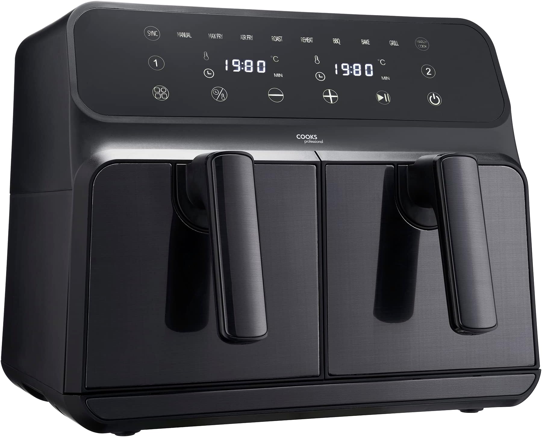 Cookworks 9L Dual Air Fryer - Black : Amazon.co.uk: Home & Kitchen