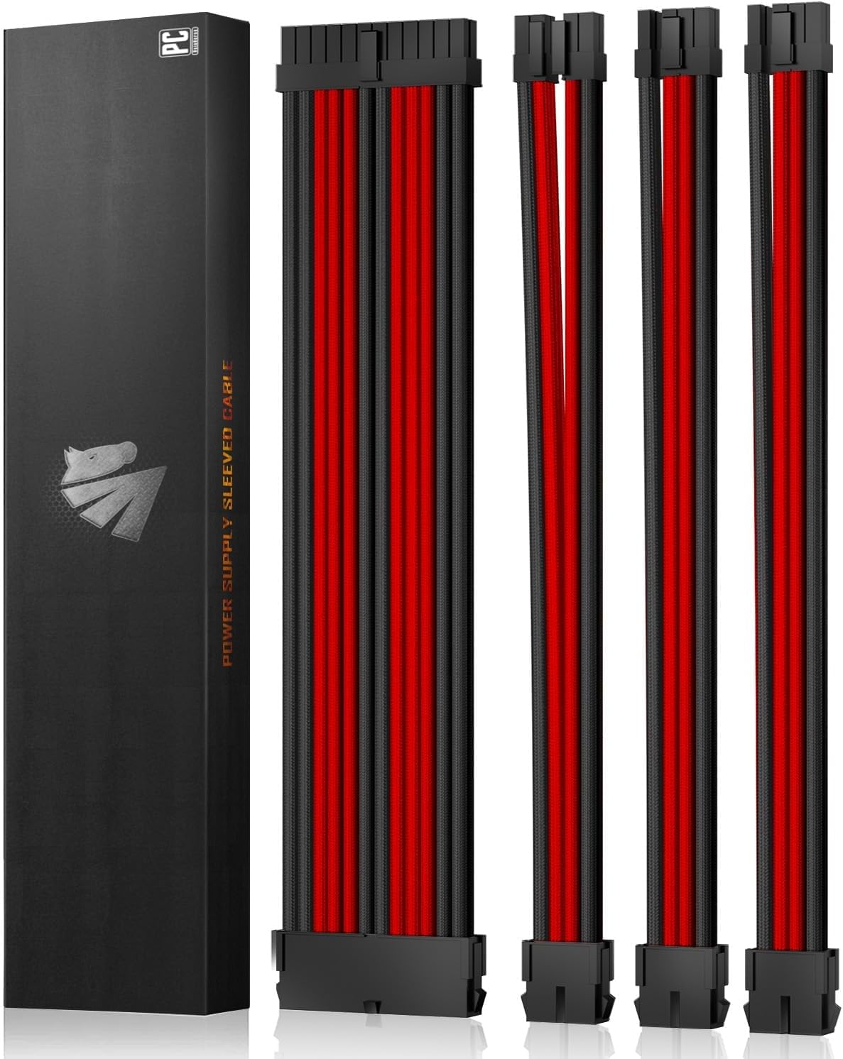 Amazon.com: AsiaHorse 18AWG PSU Cable Extension Kit GPU PC Audio Video ...