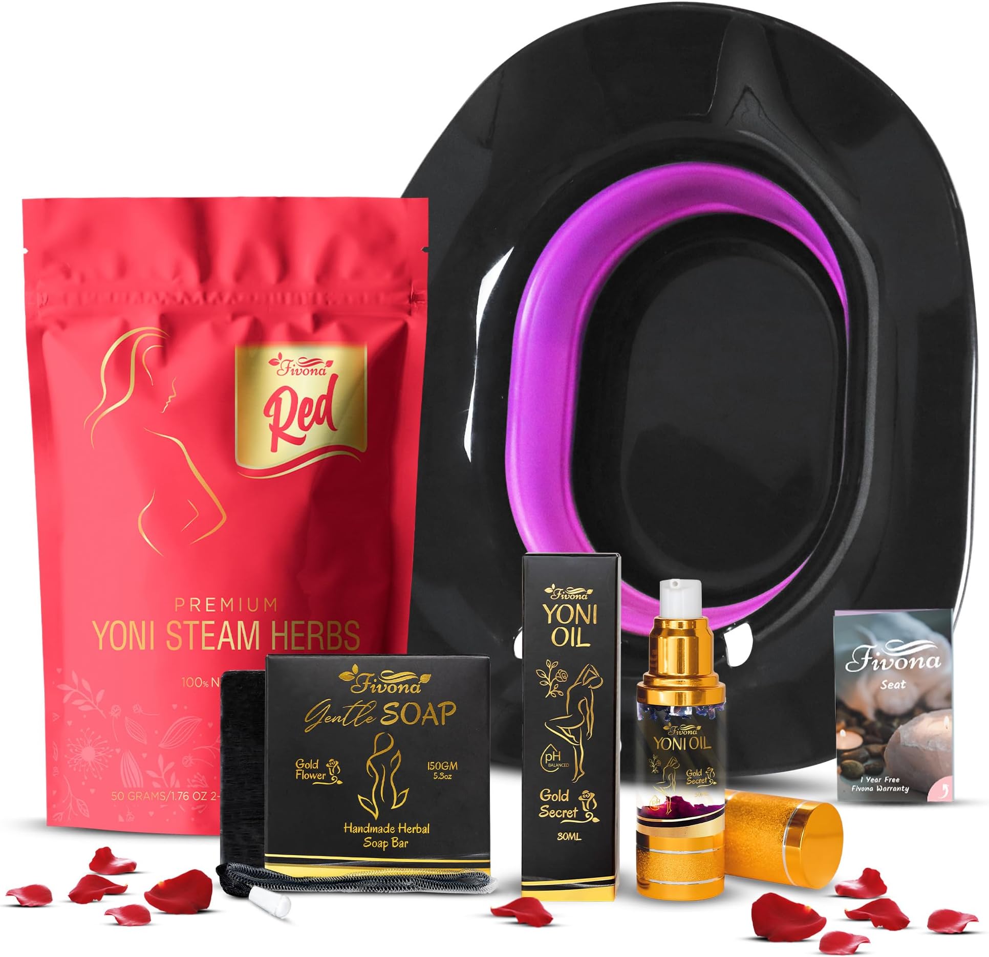 Amazon.com : Fivona 4-in-1 Feminine Care Kit, Yoni Oil, Yoni Soap, Yoni ...