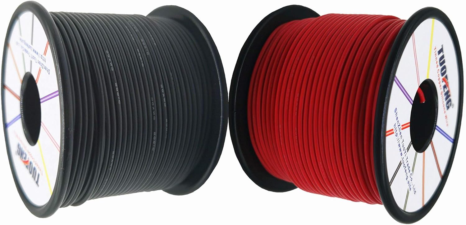 Buy TUOFENG 18 awg Electrical Wire 300 Feet [150 ft Black and 150 ft ...