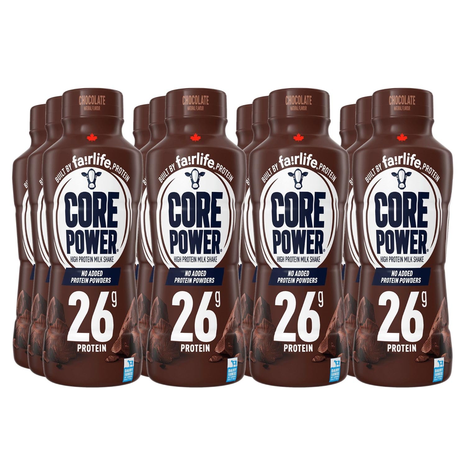 Amazon.com: Core Power Protein Shake 26g Chocolate - No Added Protein ...