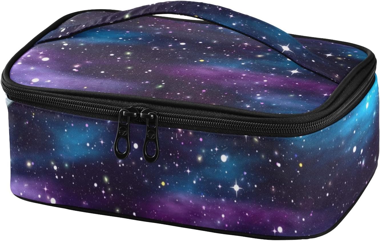 Amazon.com: senya Small Lunch Bag Galaxy Starry Sky Mini Insulated ...