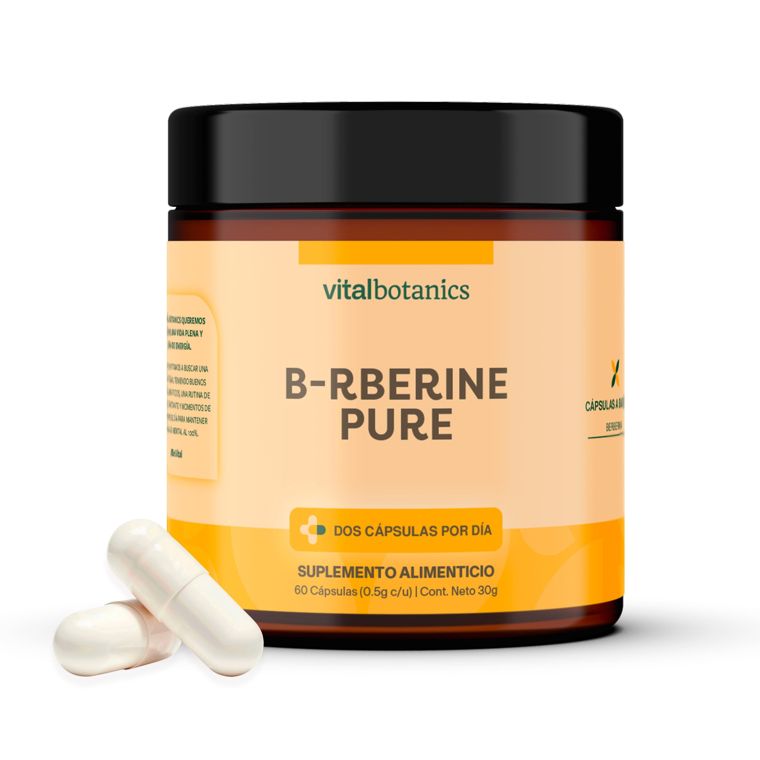Berberina Pure - Suplemento Alimenticio 60 Cápsulas | Berberine Apto ...