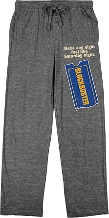 Blockbuster Make Every Night Feel Like Saturday Night Men's Charcoal ...