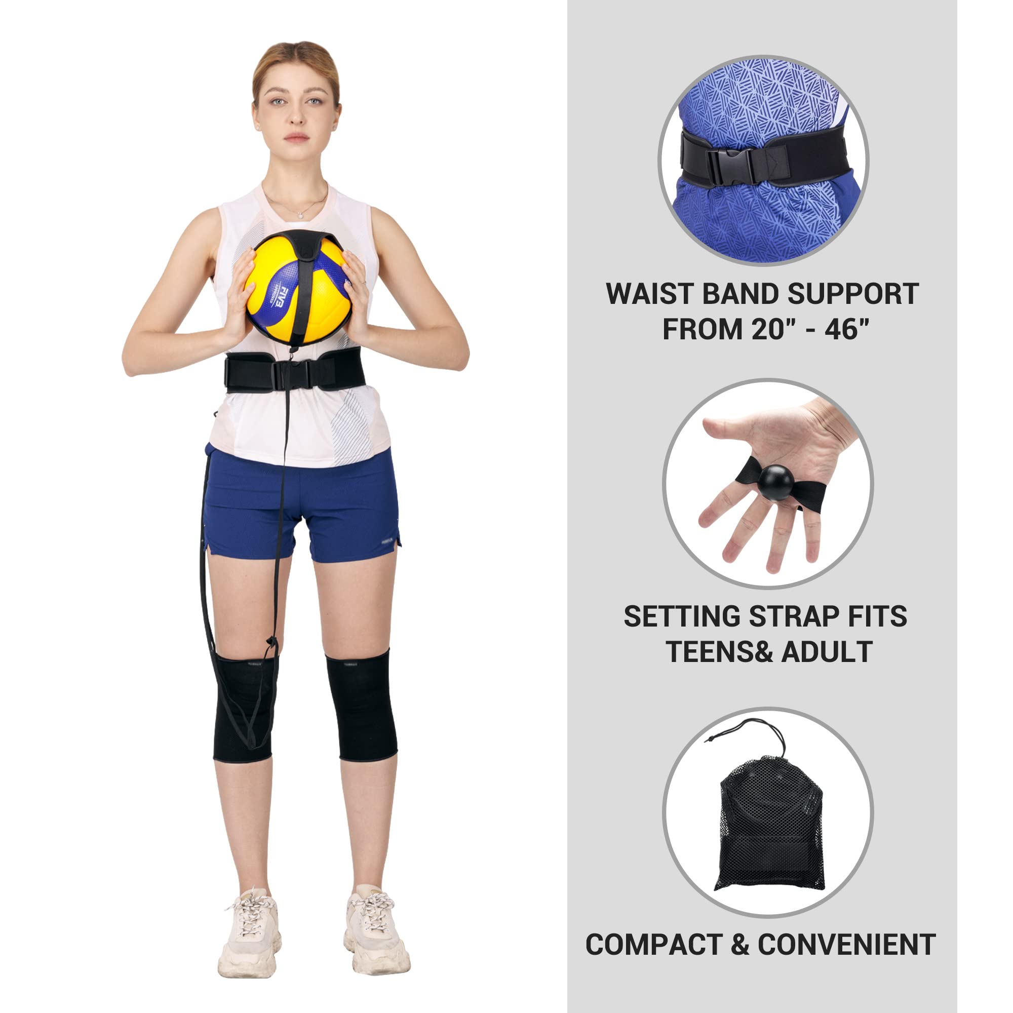 4Johor Volleyball Training Equipment Aid with Extra Elastic Cord ...