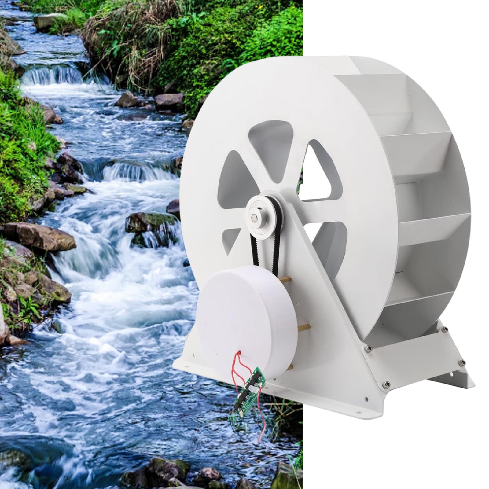 River Water Turbine Generator WaterLily Turbine A Portable Wind And
