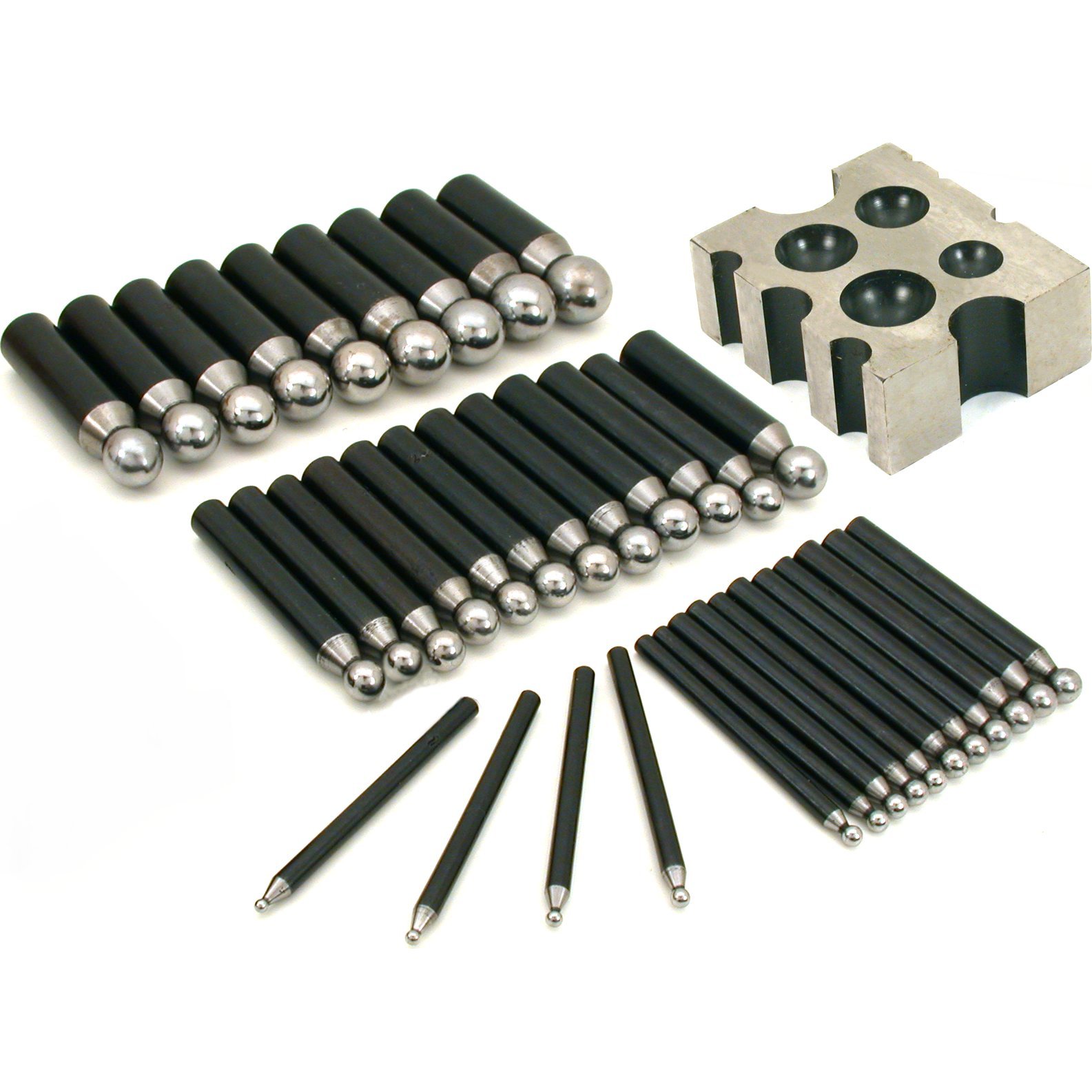 Amazon.com: 37 Dapping Punches Doming Block Jewelers Bench Tools : Arts ...