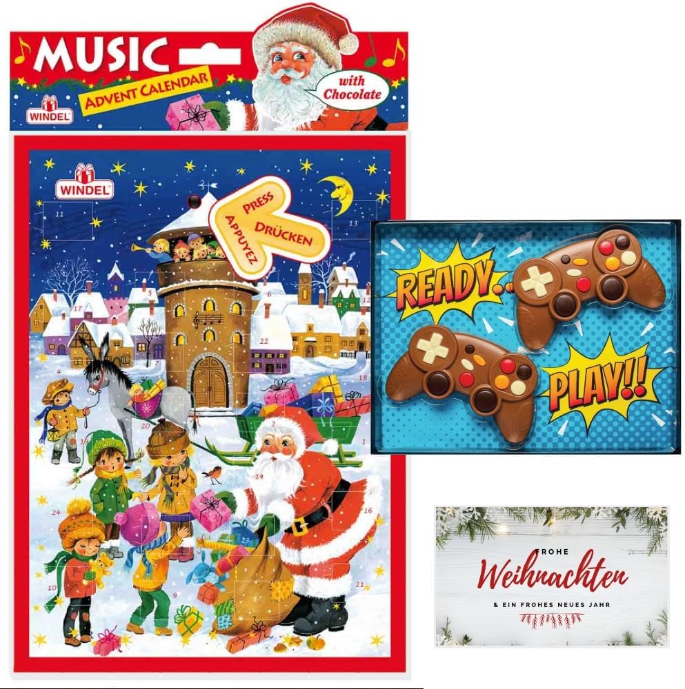 Amazon.com: Windel Musical Advent Calendar, 24 Doors, Christmas ...