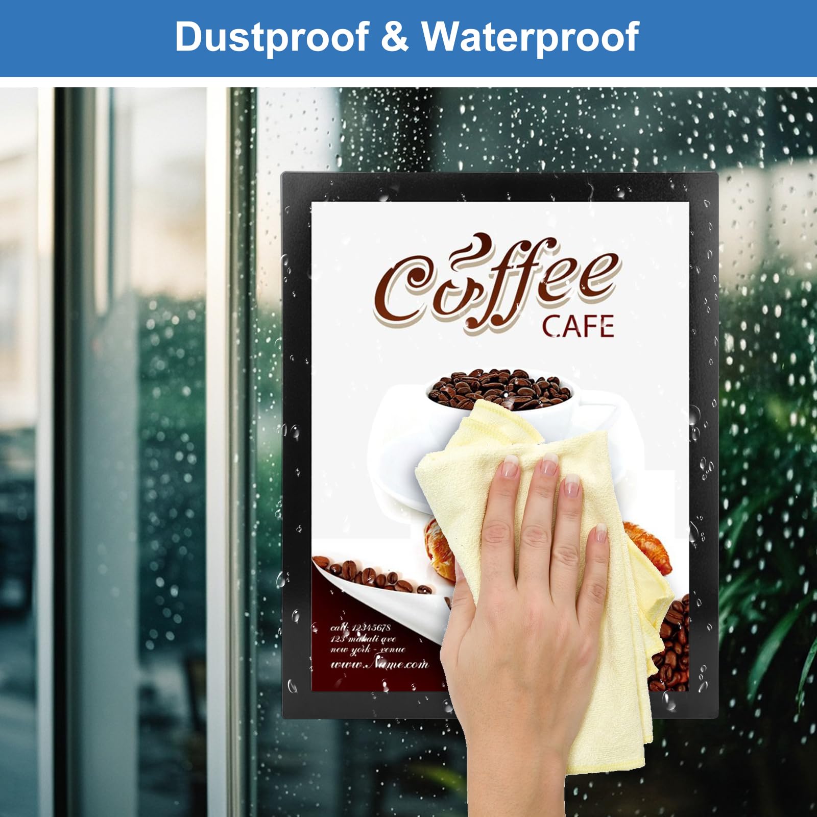 Snapklik.com : Magnetic Wall Signs Holder - 8.5 X 11 Letter Magnetic ...