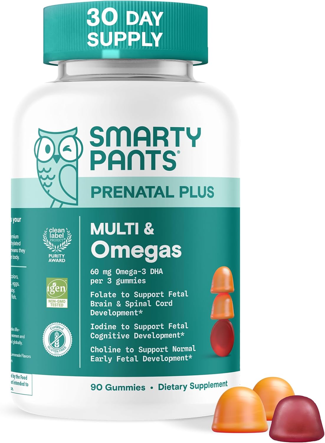 Amazon.com: SmartyPants Prenatal Multivitamin Gummies - Improved Formula: Omega 3 (DHA/EPA ...