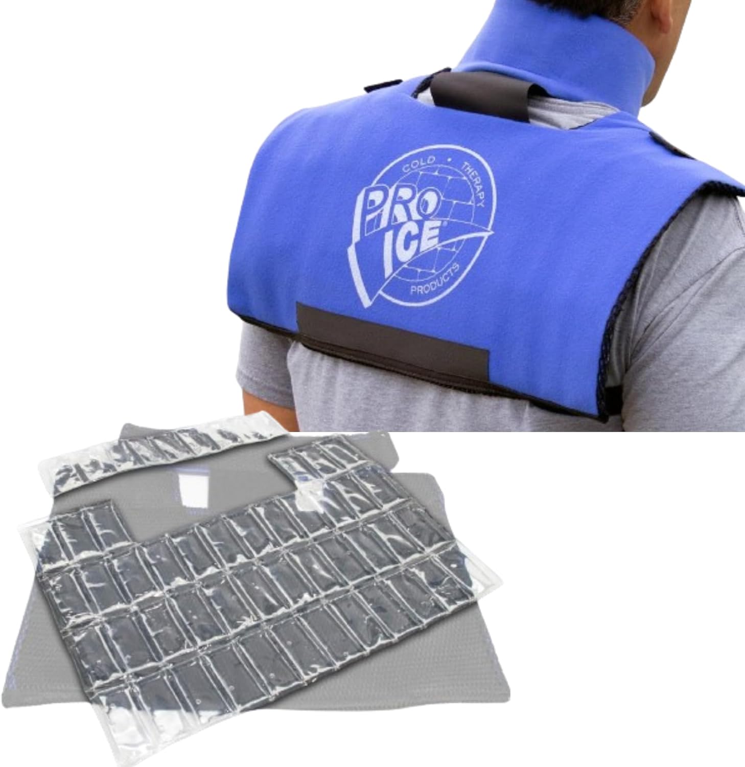Amazon.com: Pro Ice Cold Therapy Scapula/Cervical Cold Ice Wrap + Cold ...