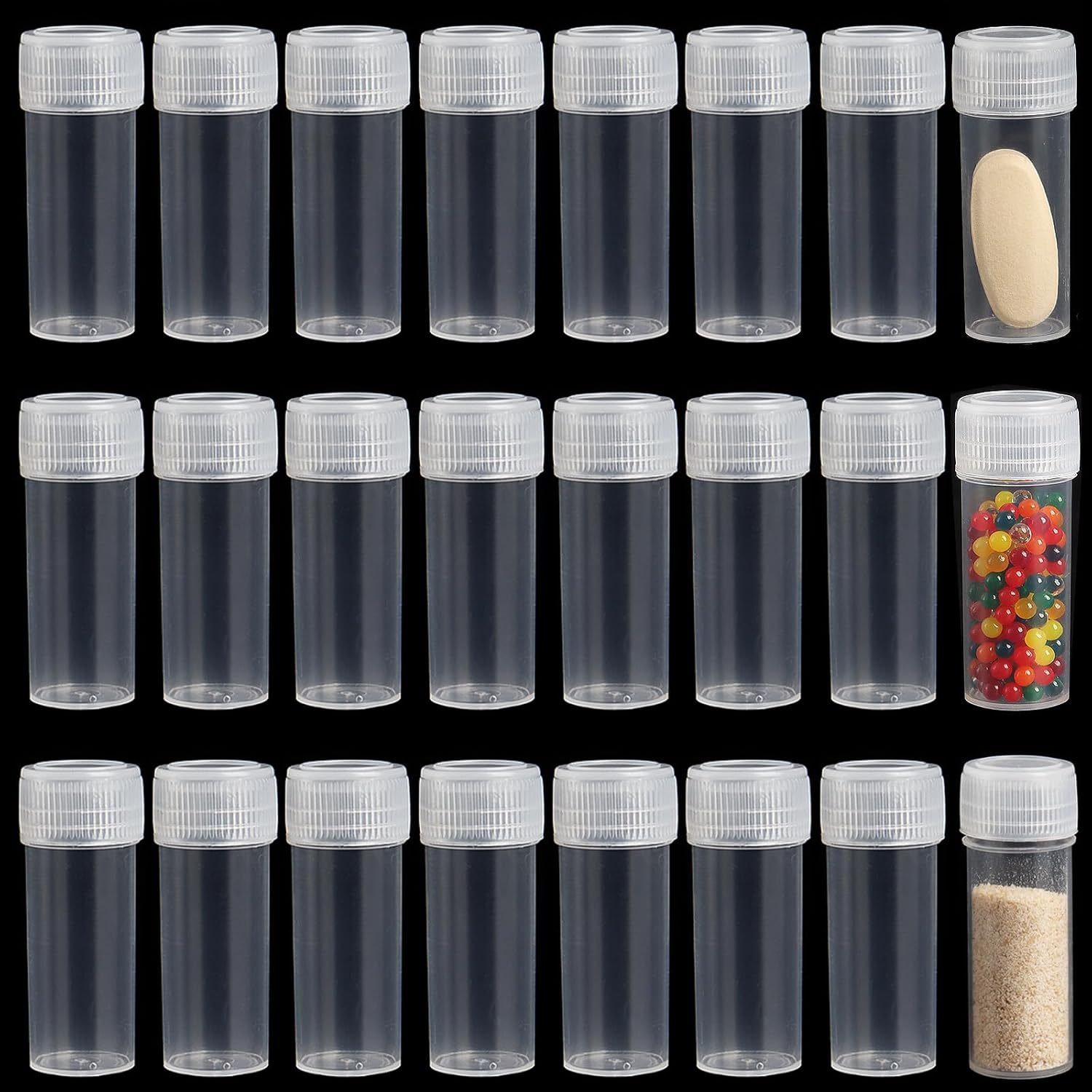 Amazon.com: SBYURE 120 Pieces 5 ML Plastic Sample Bottles Vial Storage ...