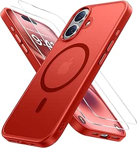 Amazon.com: Miracase Magnetic Series for iPhone 16 Plus Case [Compatible with MagSafe] [with 2X ...