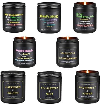 Amazon.com: Scented Candles for Men, 8 Pack Mens Candles for Home ...