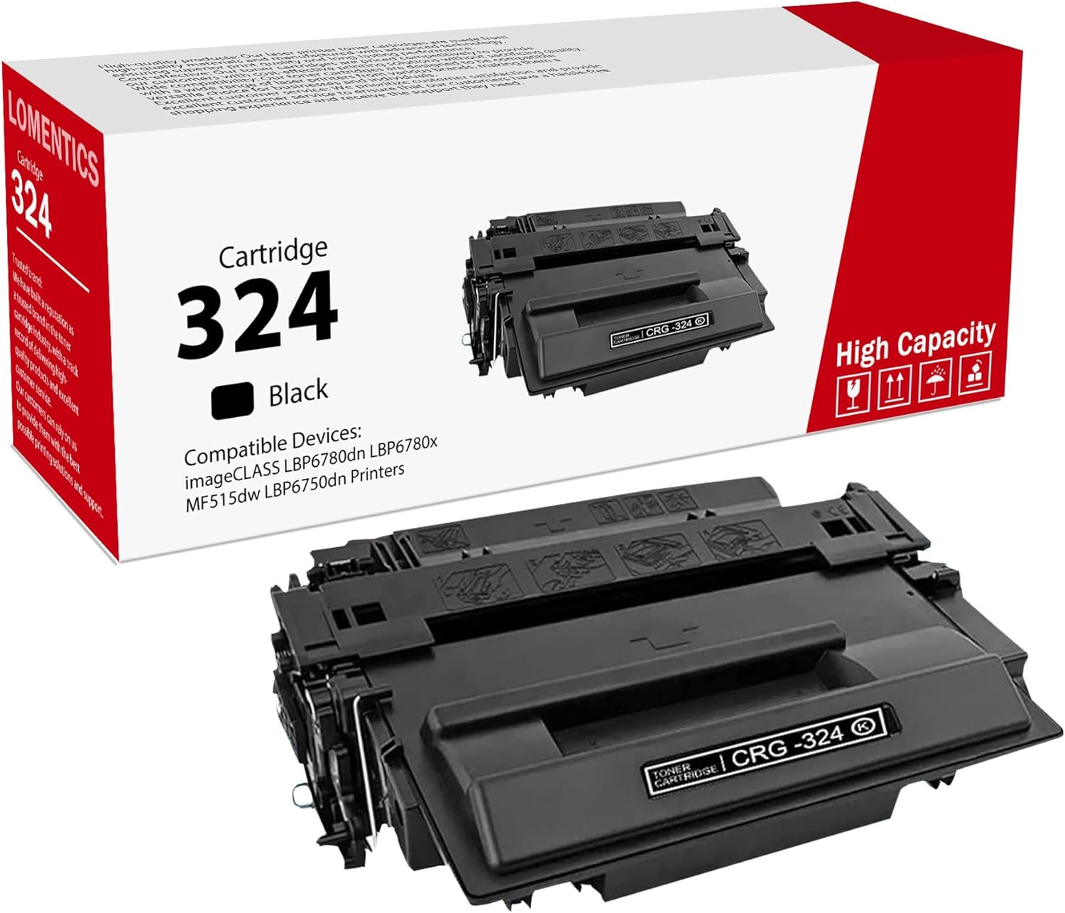Amazon.com: Toner Cartridge 324 Black (3482B003): NUC ompatible ...