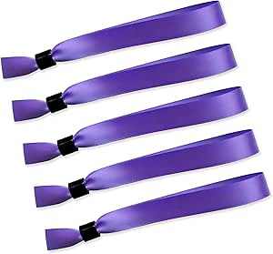 Amazon.com : 100Pcs Cloth Event Wristband Colored Identification Arm ...