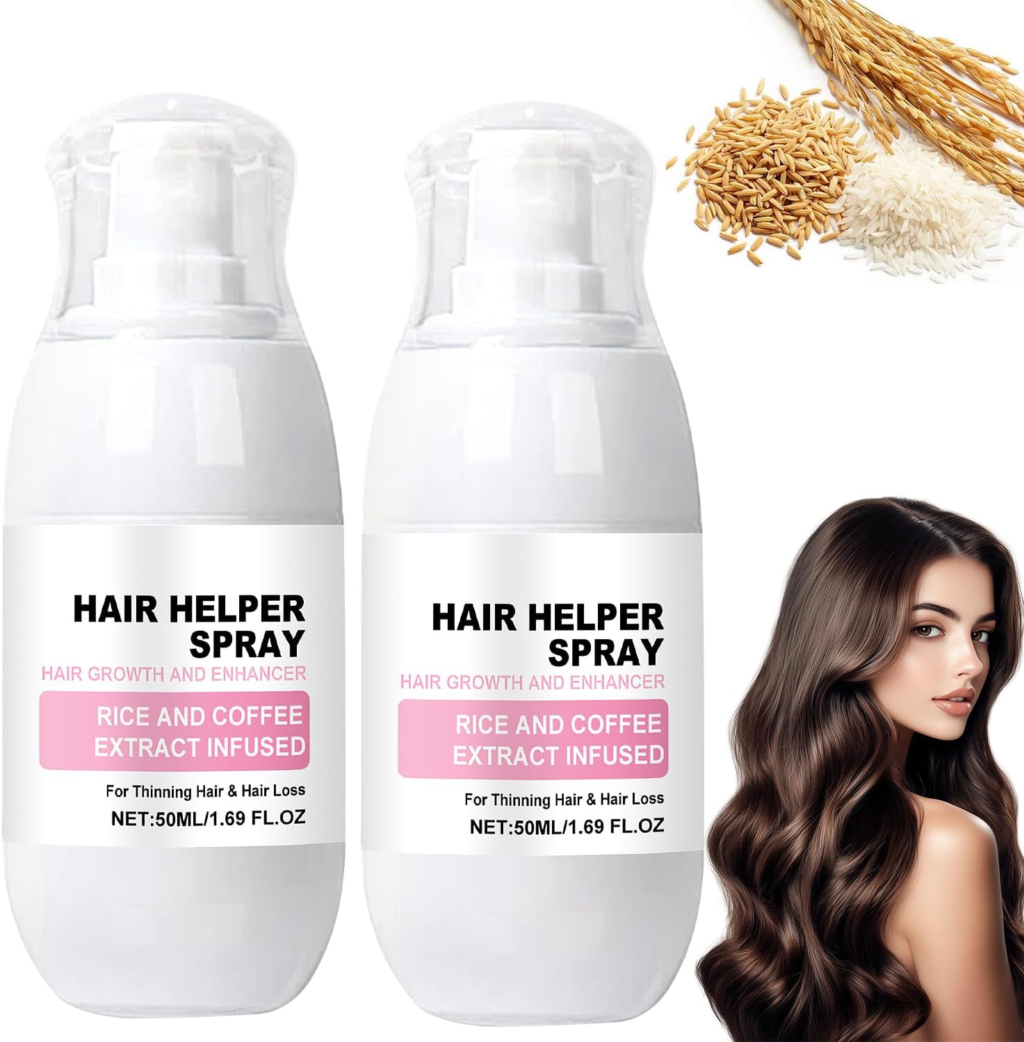 Amazon.com : Hair Helper Growth Spray,Hair Regrowth Spray with Biotin ...