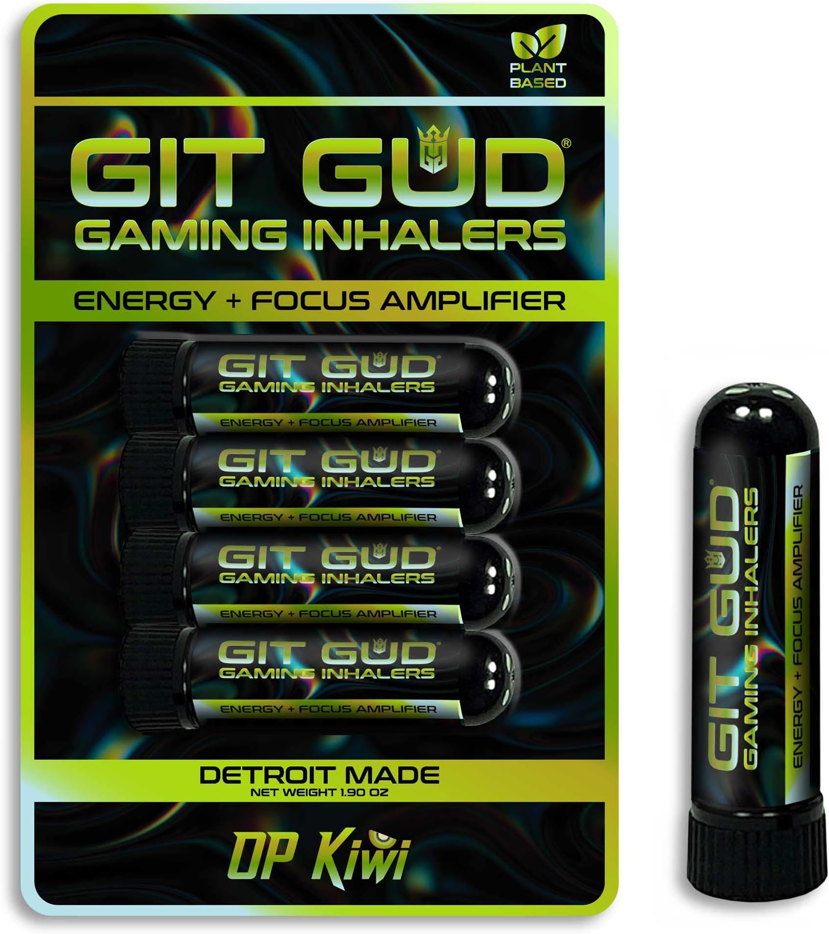 Amazon.com: GIT GUD Elite Nasal Inhaler Stick 4-Pack | Energy, and ...