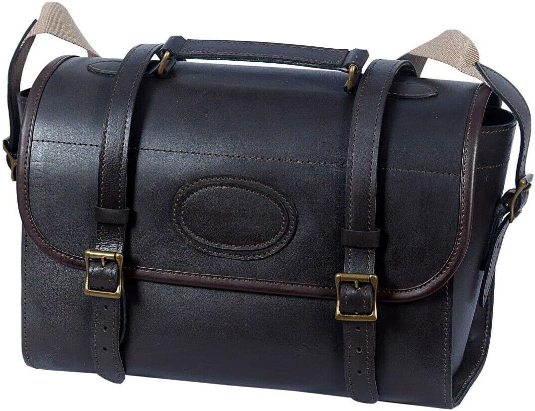 Genuine Leather Brown Cartridge Magazine Hunting Clay Shotgun Shooting ...