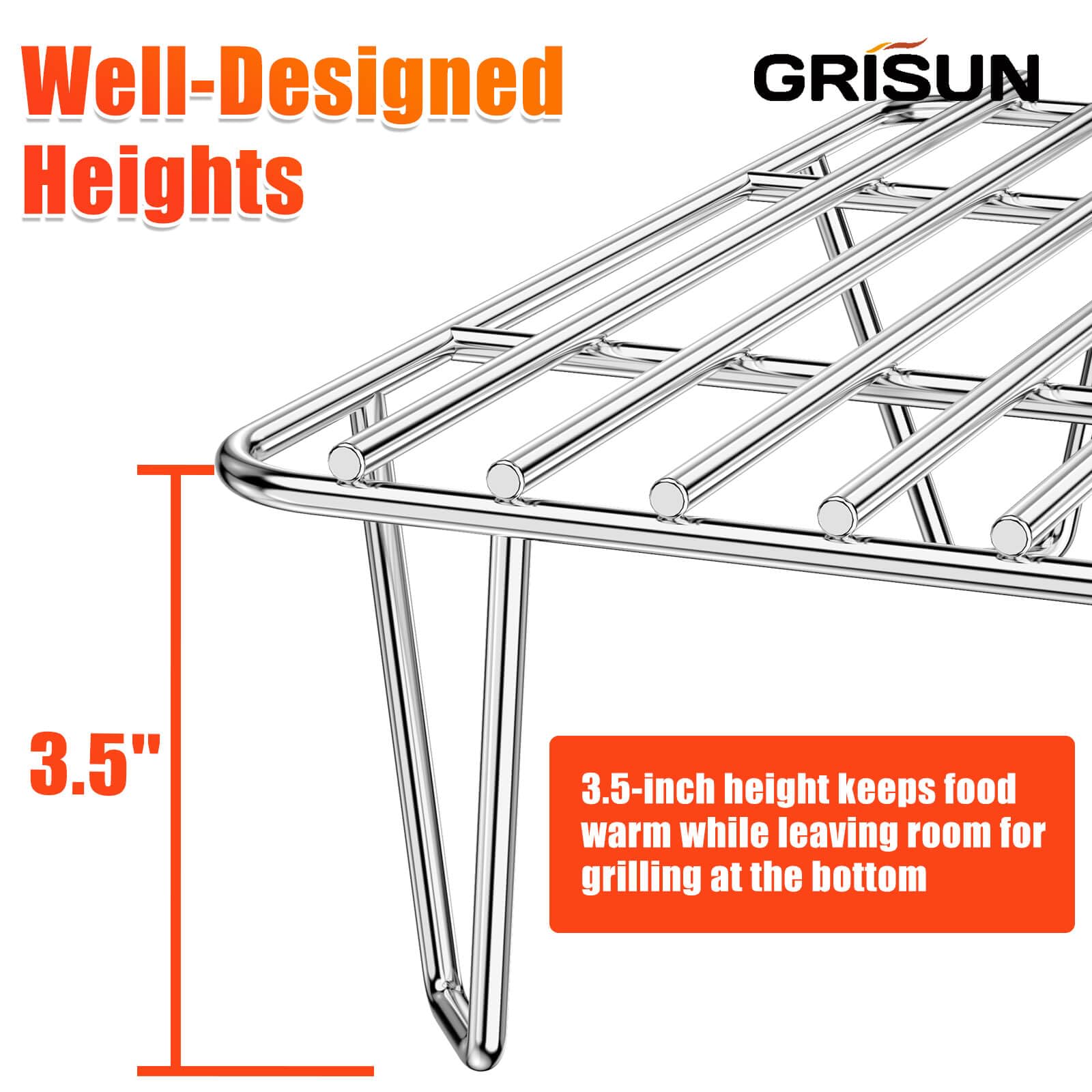 Snapklik.com : GRISUN Warming Rack For Green Mountain Grill Davy ...