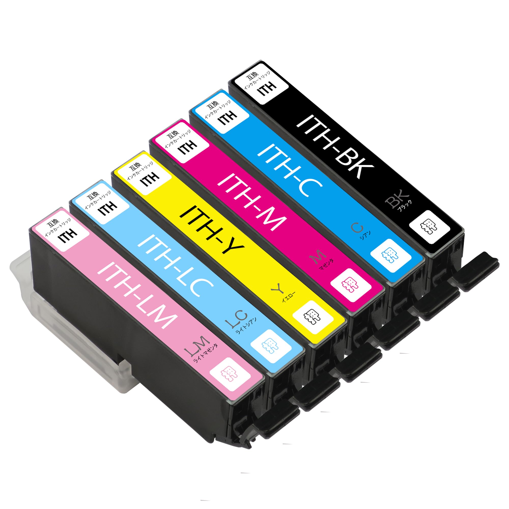 Amazon.co.jp: 【埼京企画】ITH-6CL 6色パック いちょう 互換インクカートリッジ (ITH-BK ITH-C ITH-M ITH-Y ITH-LC ITH-LM)残量表示 ...