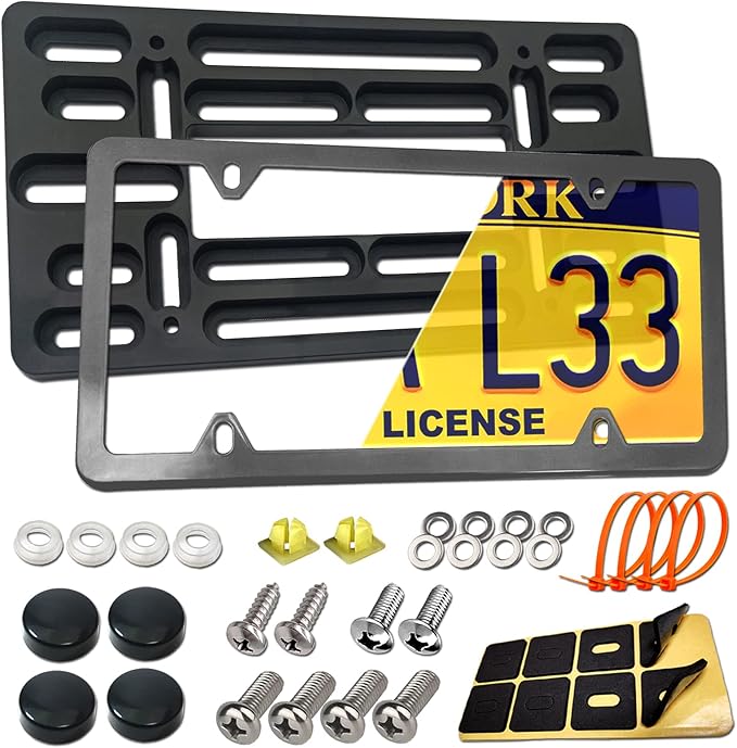 Amazon.com: Aootf Front License Plate Mounting Kit- License Plate ...