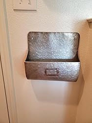 Amazon.com: Colonial Tin Works Galvanized Wall Pocket Organizer ...