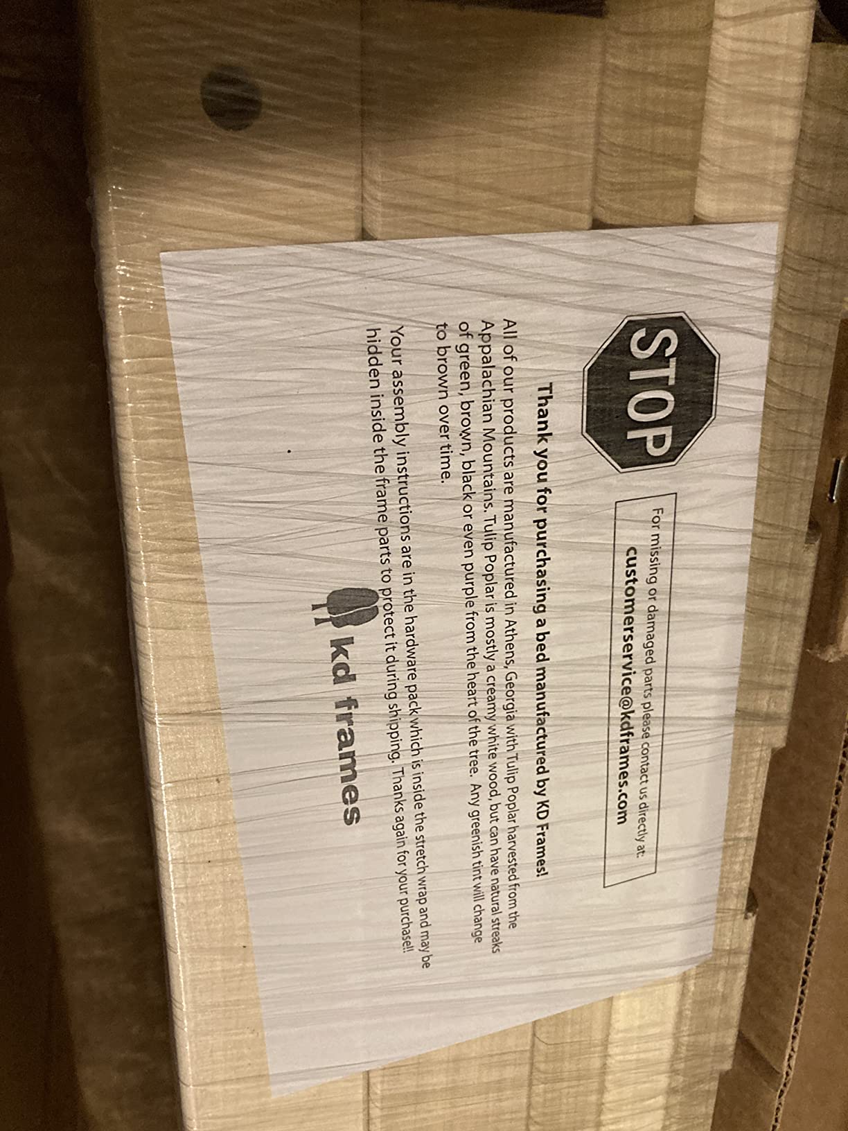 $44/mo - Finance KD Frames Nomad Platform Natural Poplar Bed - Full ...