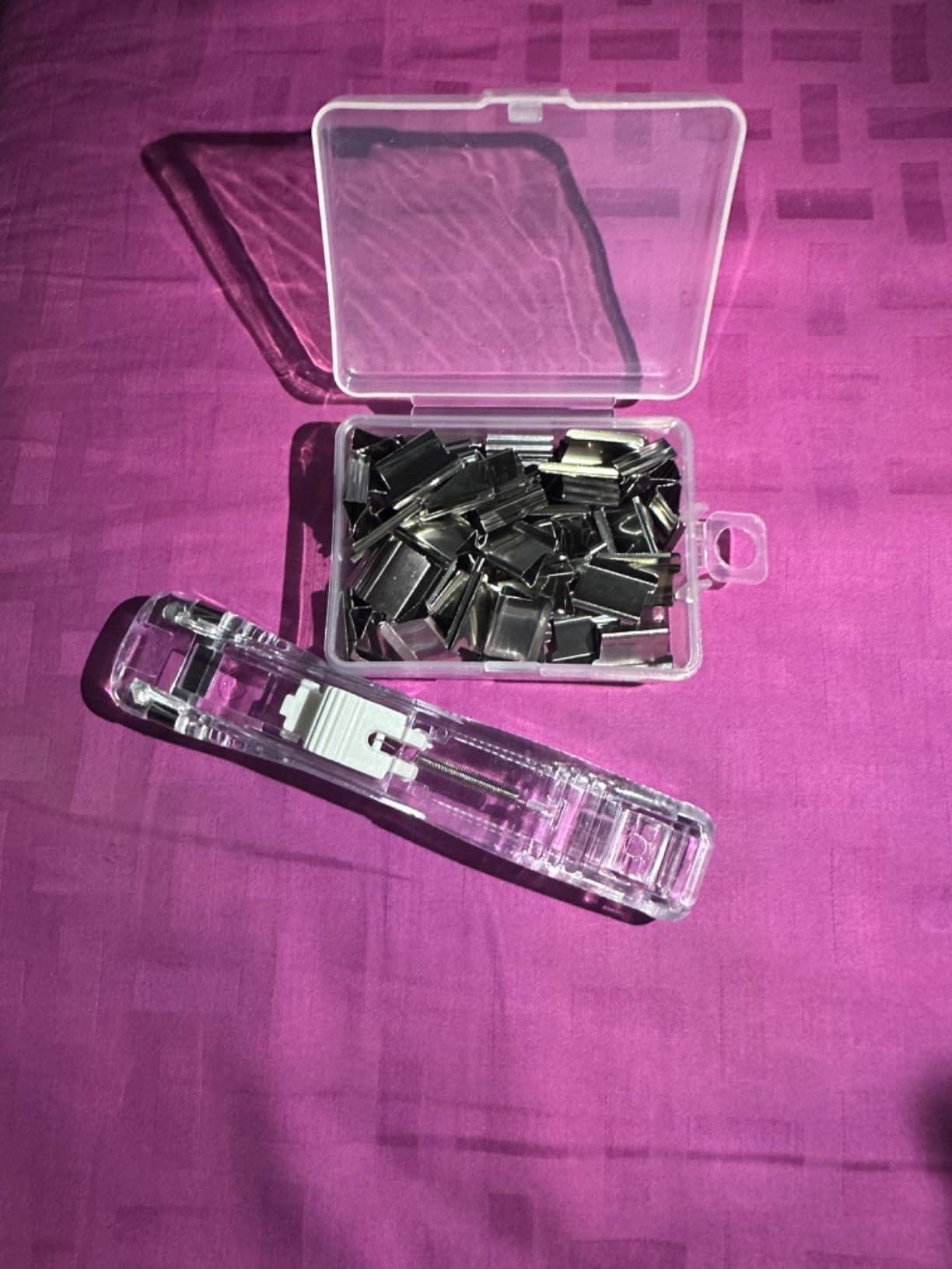 SWOPPLY Portable Handheld Paper Pusher Cliper Clam Dispenser 50pcs ...