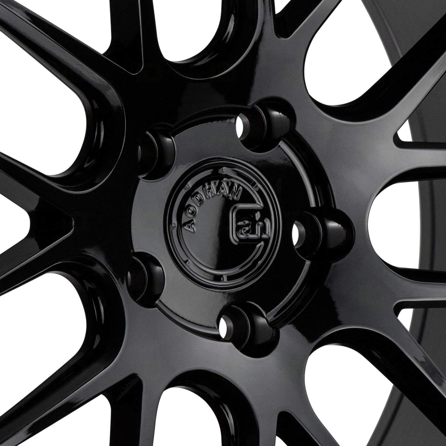 Buy DS06 18x9.5 Oft 15 5x114.3 HB: 73.1 Gloss Black W/Gold Rivets by ...
