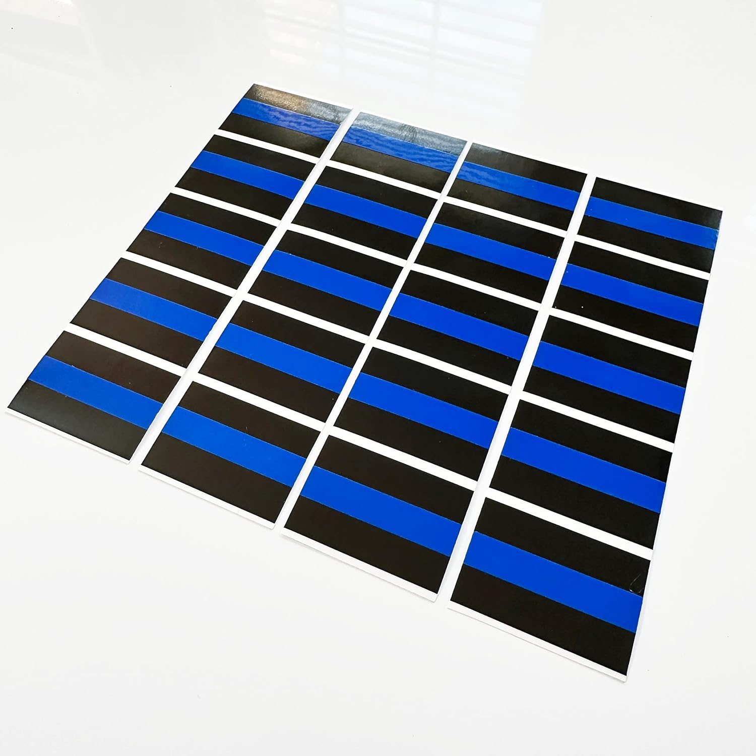 Amazon.com: 20 Pack Thin Blue LINE Small License Plate Decals Stickers ...
