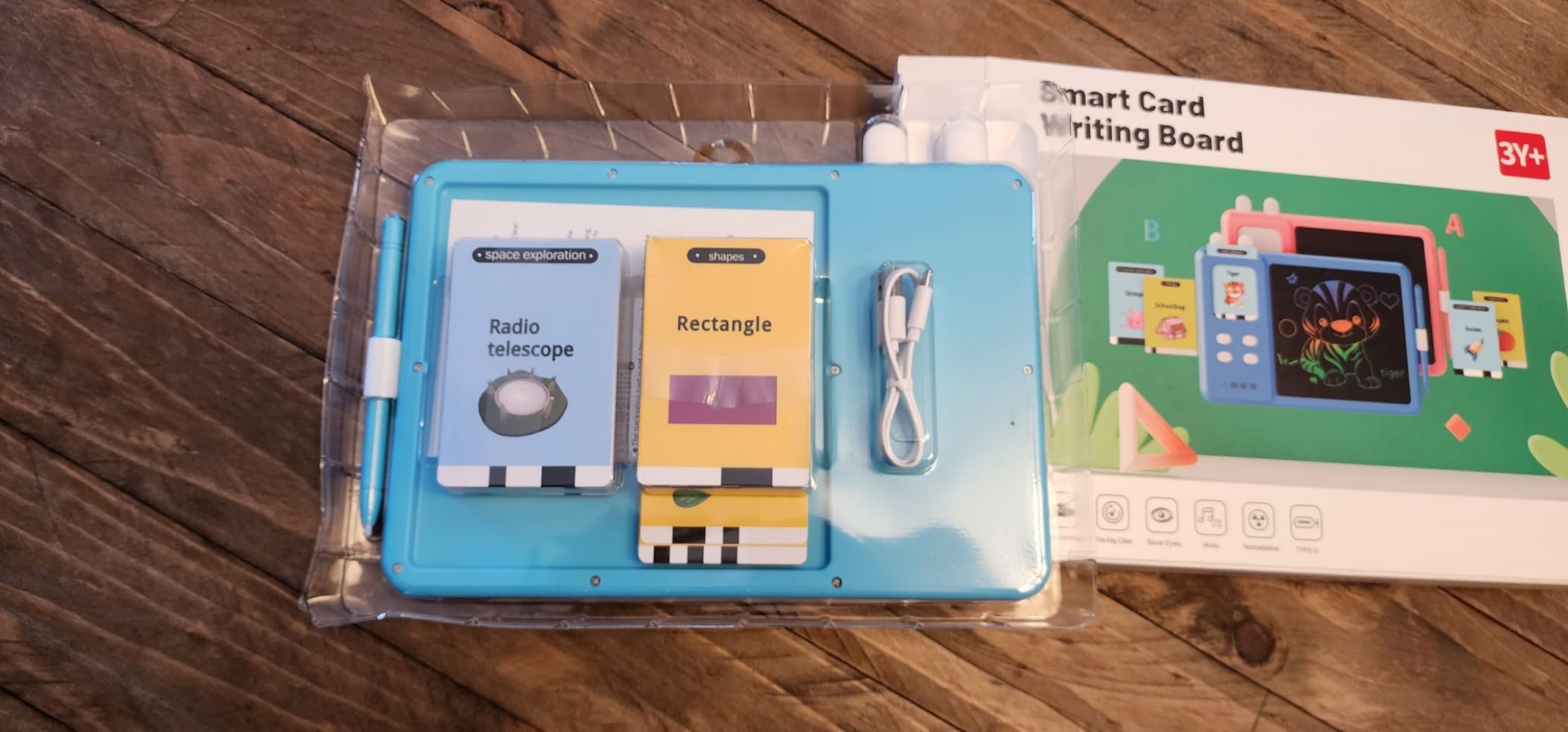 2 in-1 Talking Audible Flash Cards Drawing Tablet, Learning ...