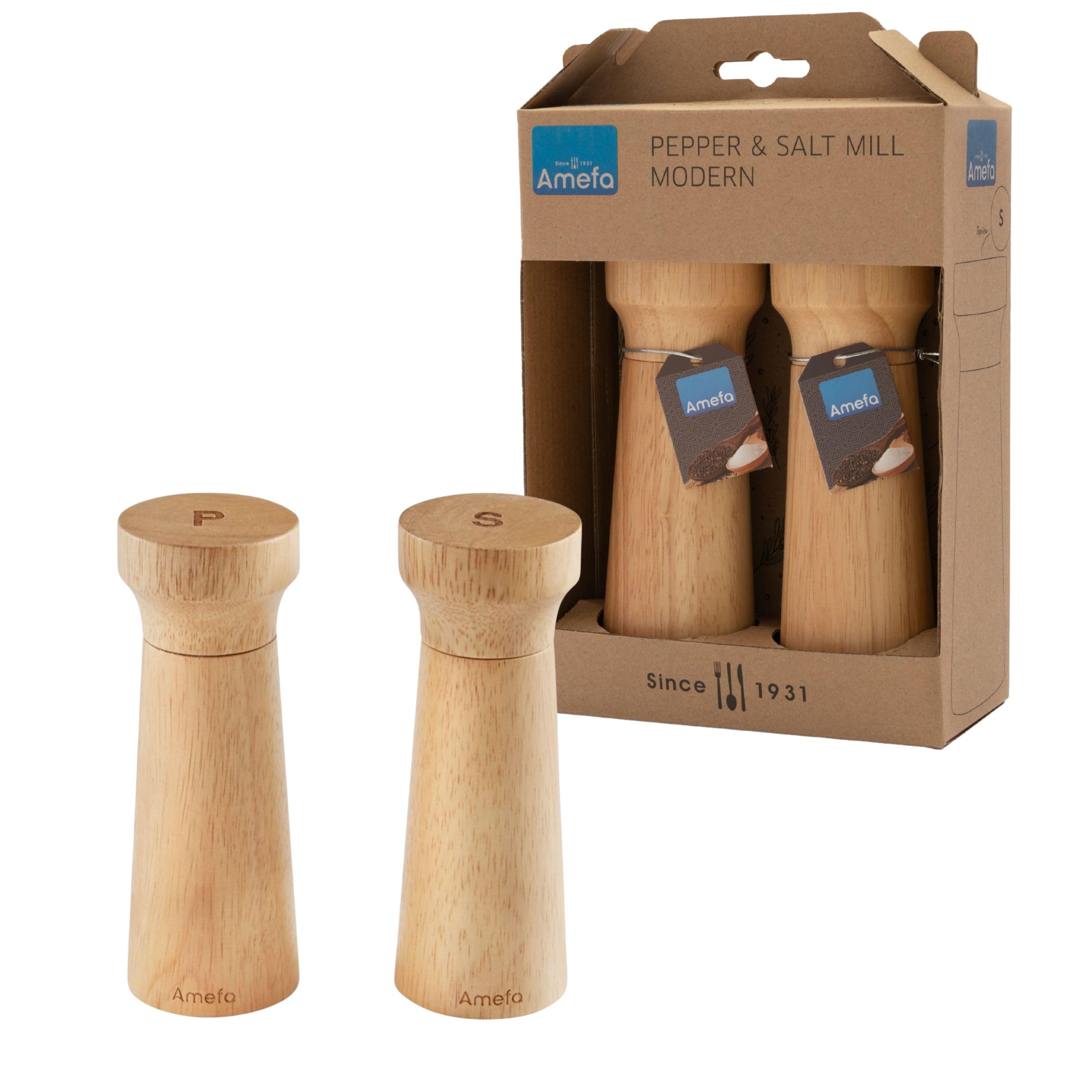 Madera En Sal Y Pimienta ⭐ Set X2 Molino D Sal Y Pimienta Madera