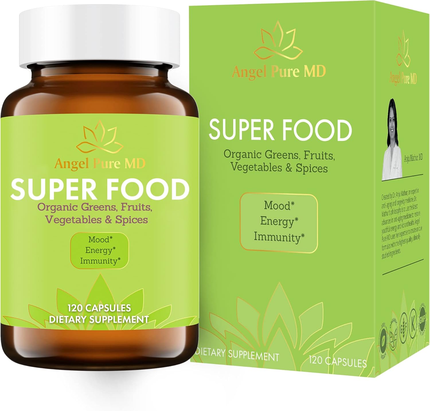 Amazon.com: Angel Pure MD Super Food Fruits & Veggies Supplement ...