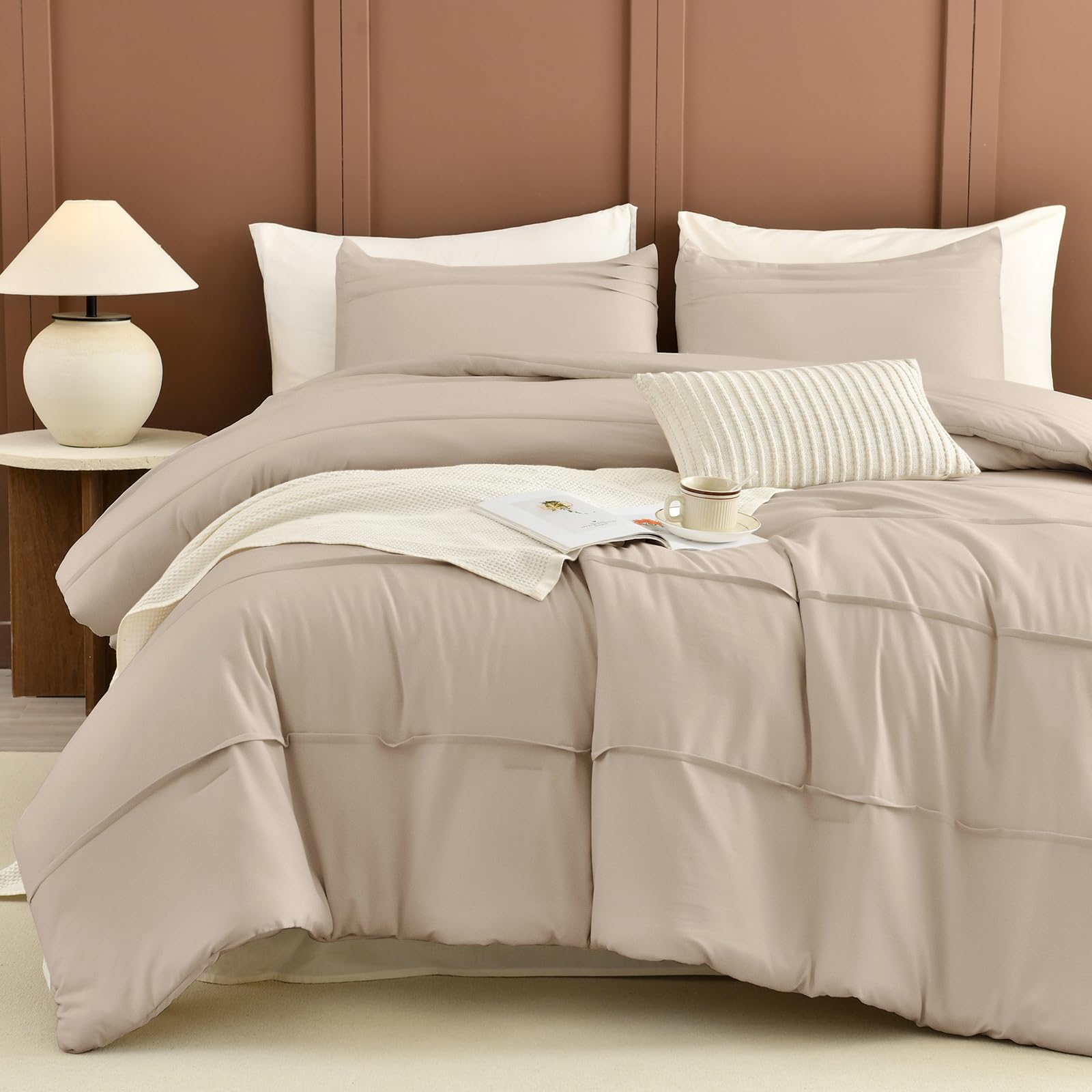 Amazon.com: Sanracie 100% Cotton California King Comforter Set(106"x 95 ...