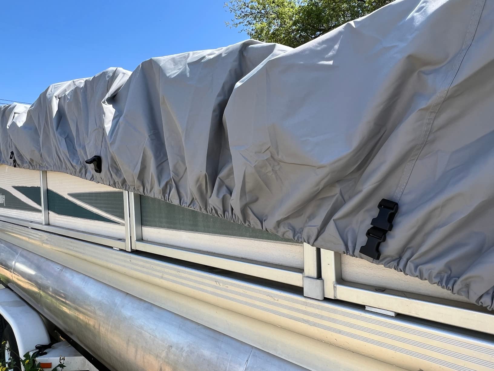 $32/mo - Finance Universal Pontoon Boat Cover with Snaps Made of ...