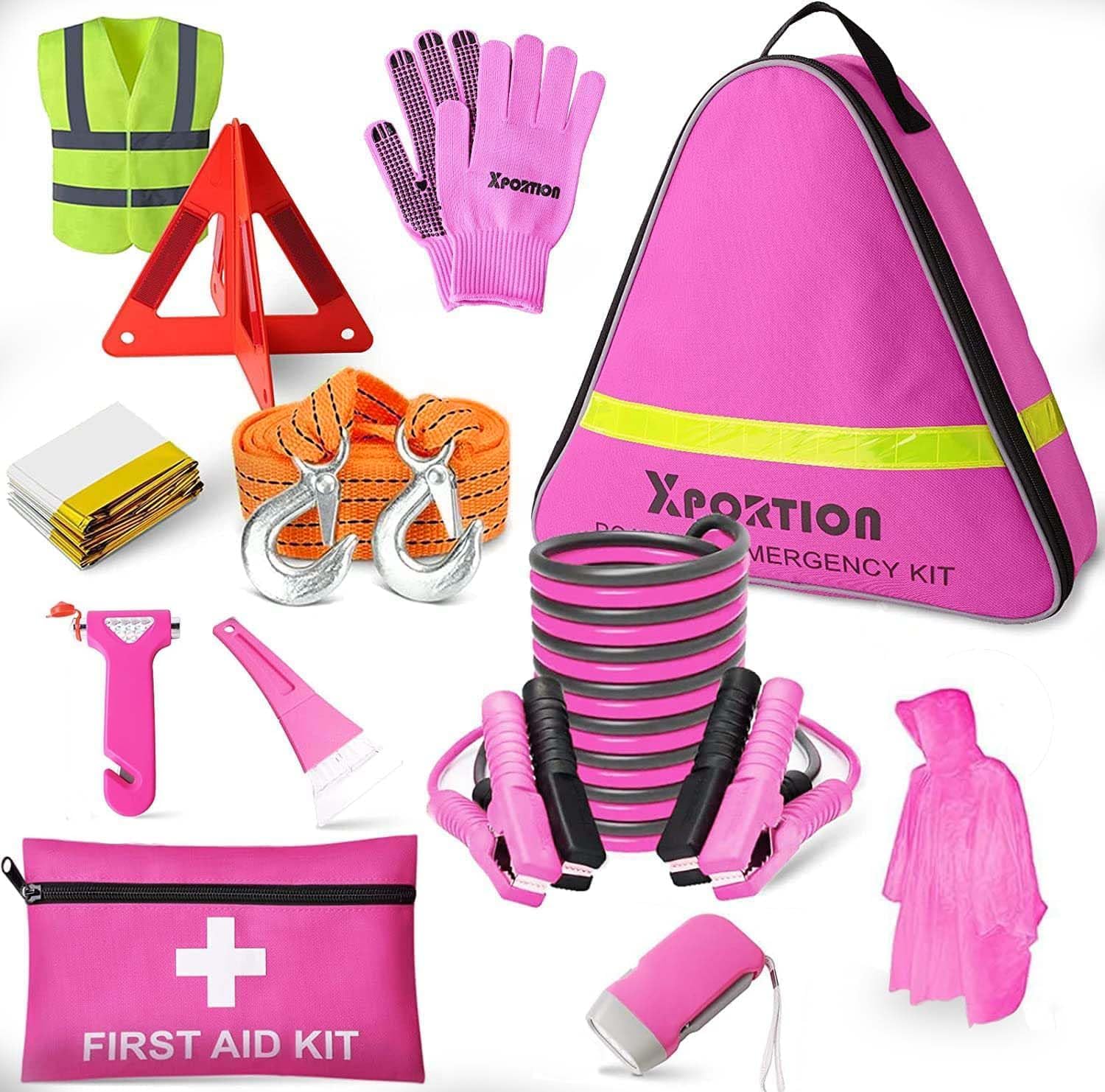 Snapklik.com : XPORTION Car Emergency Kit, Roadside Emergency Car Kit ...