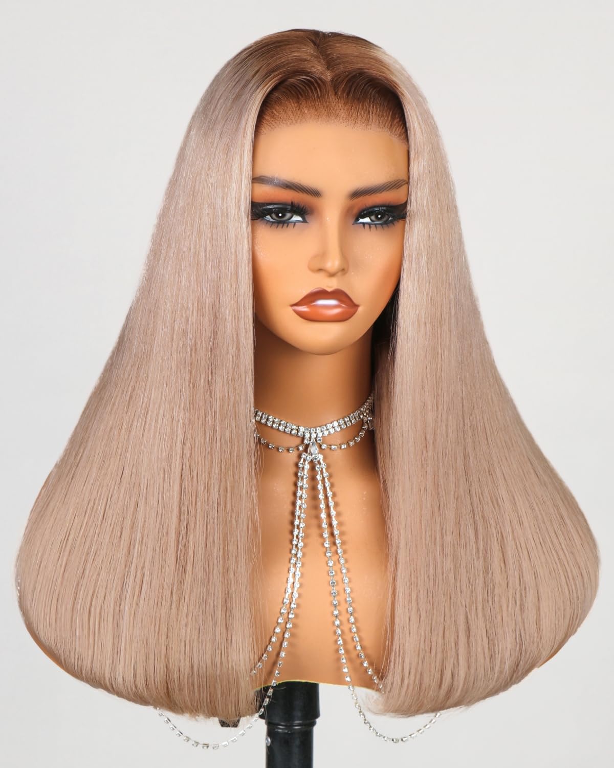 Amazon.com : MEGALOOK 12A Glueless Human Hair Pre Plucked Pre Cut 65 HD ...