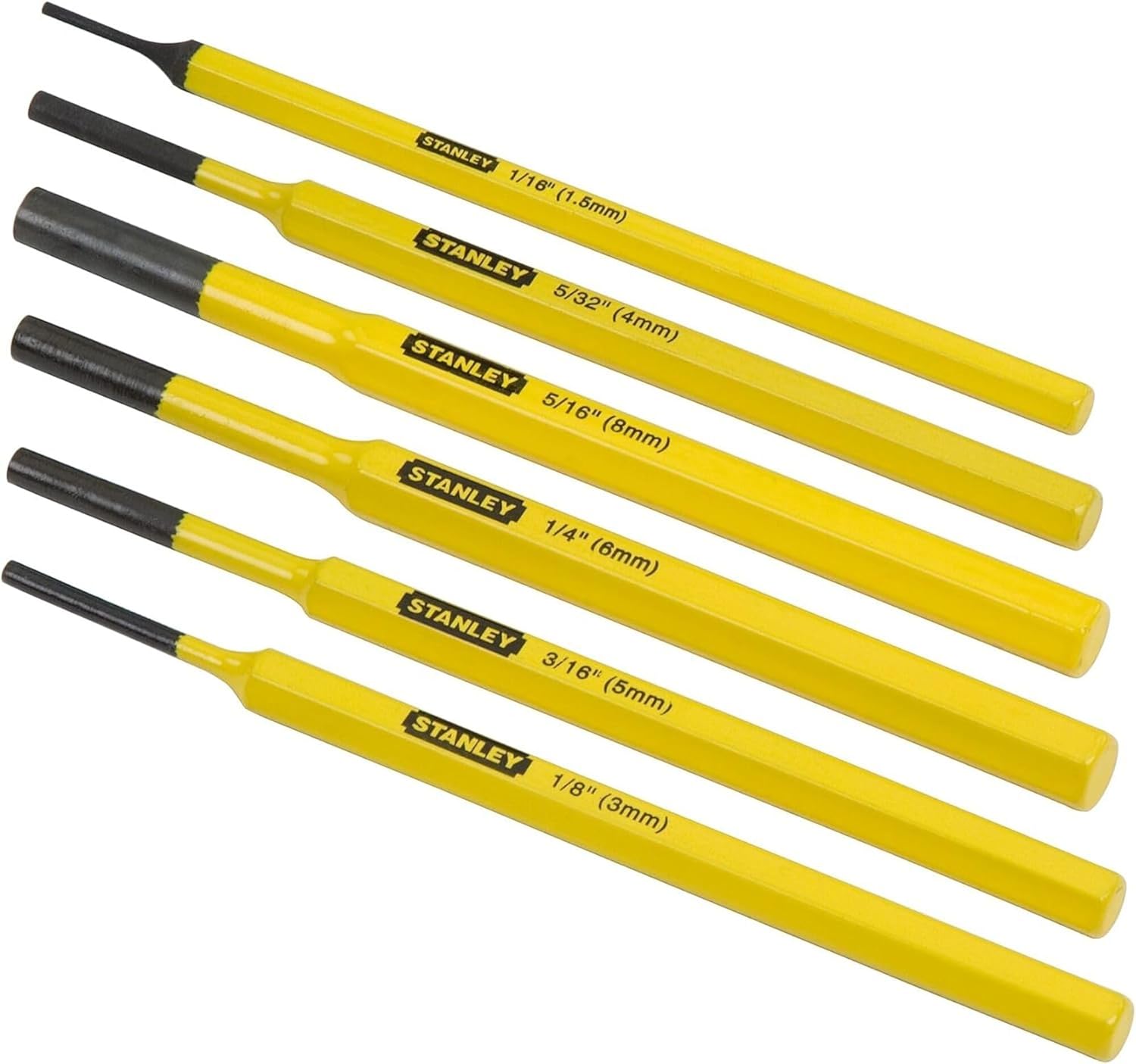 STANLEY 6 Piece Steel Punch Kit, 4-18-0226 : Amazon.co.uk: DIY & Tools