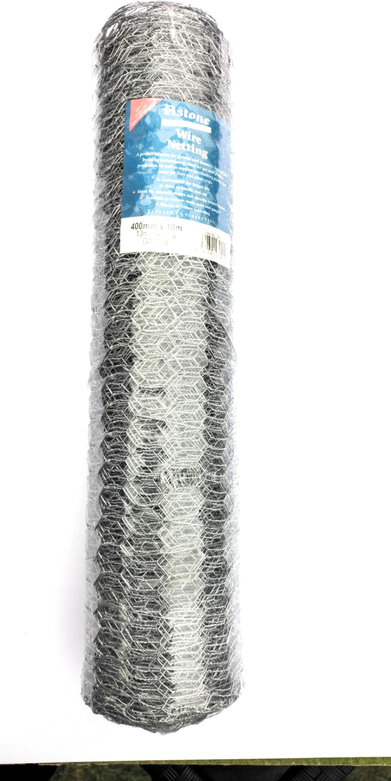 Astone heavy duty Wire netting, chicken wire 40cm high (13mm, 10m x ...